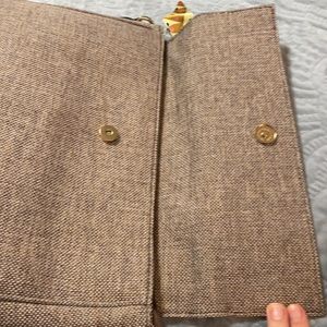 Calin collection | Bags | Calin Vegan Leather Trim Woven Body Handbag ...